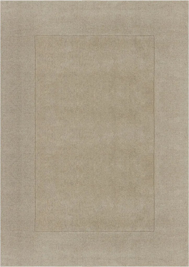 160x230 Kusový ručně tkaný koberec Tuscany Textured Wool Border Natural
