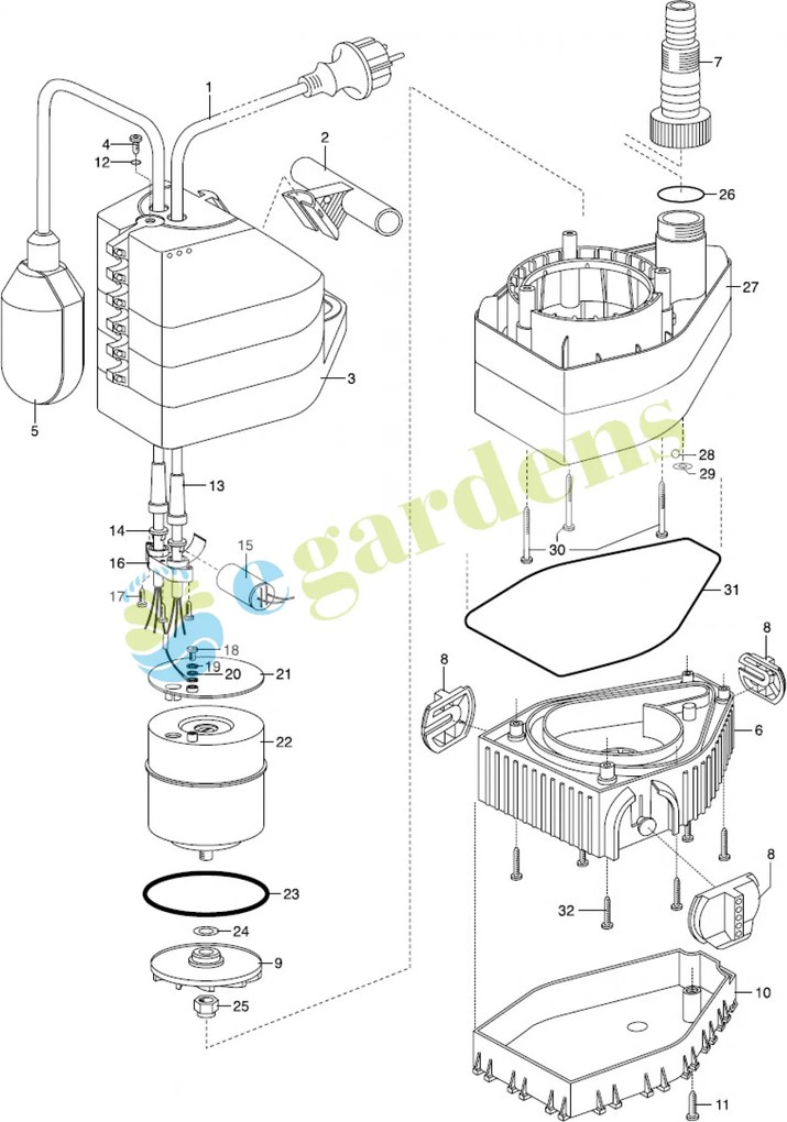 Gardena 7000 SL ponorné čerpadlo 1780-29