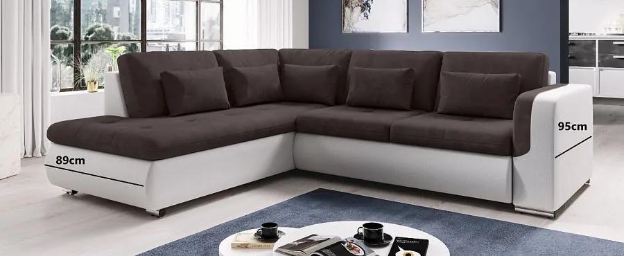 Casarredo - Komfort nábytek Rohová sedací souprava FELLITO M120/KR06 rozkládací, pravá