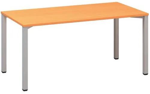 Alfa Office  Konferenční stůl Alfa 420 s šedým podnožím, 160 x 80 x 74,2 cm, rovné provedení, dezén buk Bavaria