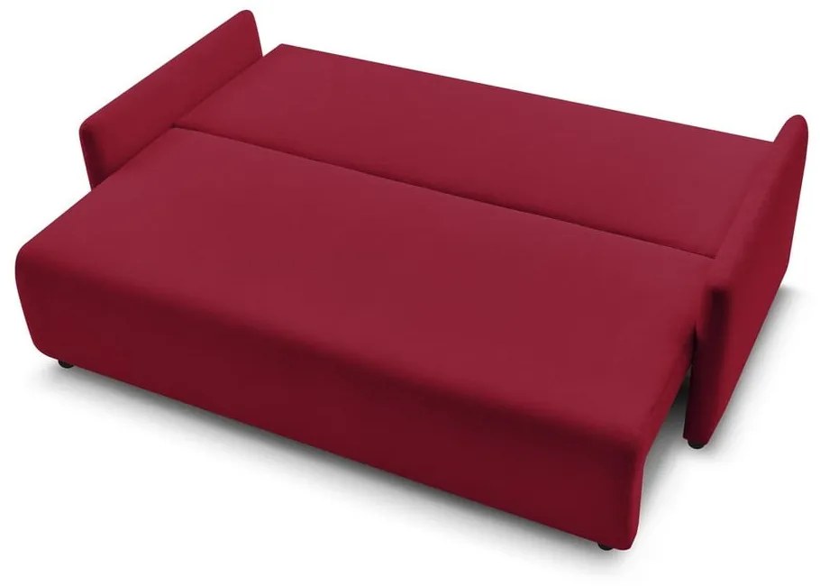 Vínová rozkládací/s úložným prostorem pohovka 211 cm Marcel - II. jakost – Bobochic Paris