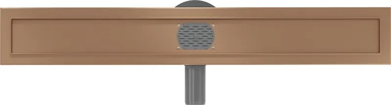 Mexen Flat 360°, tělo žlabu 50 cm, měděná matná, 1C40050