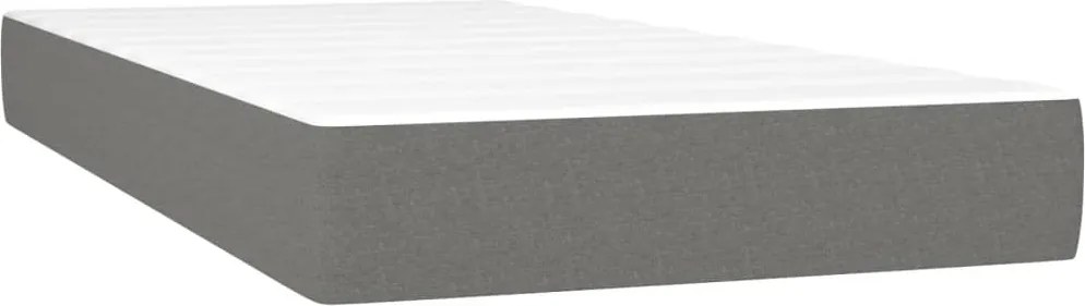 Box spring postel s matrací tmavě šedá 80 x 200 cm textil 3136710