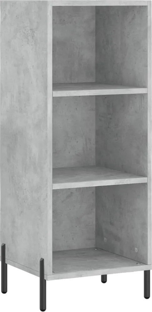 Skříň highboard betonově šedá 34,5x34x180 cm kompozitní dřevo 3198989