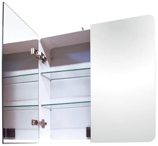 Intedoor PIR ZS 120 LED zrcadlová skříňka s integrovaným LED osvětlením Barva: 70 - Dub Kendal přírodní