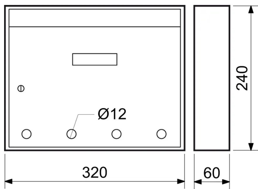 Richter Czech Poštovní schránka ocelová BK.24.D.BM