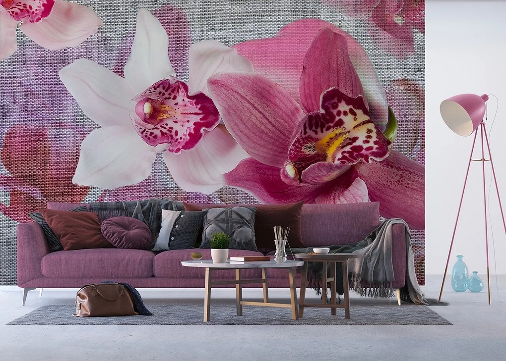 Fototapeta na míru Smyslné Orchideje | Vliesová fototapeta na zed' | DFTNXXL1148