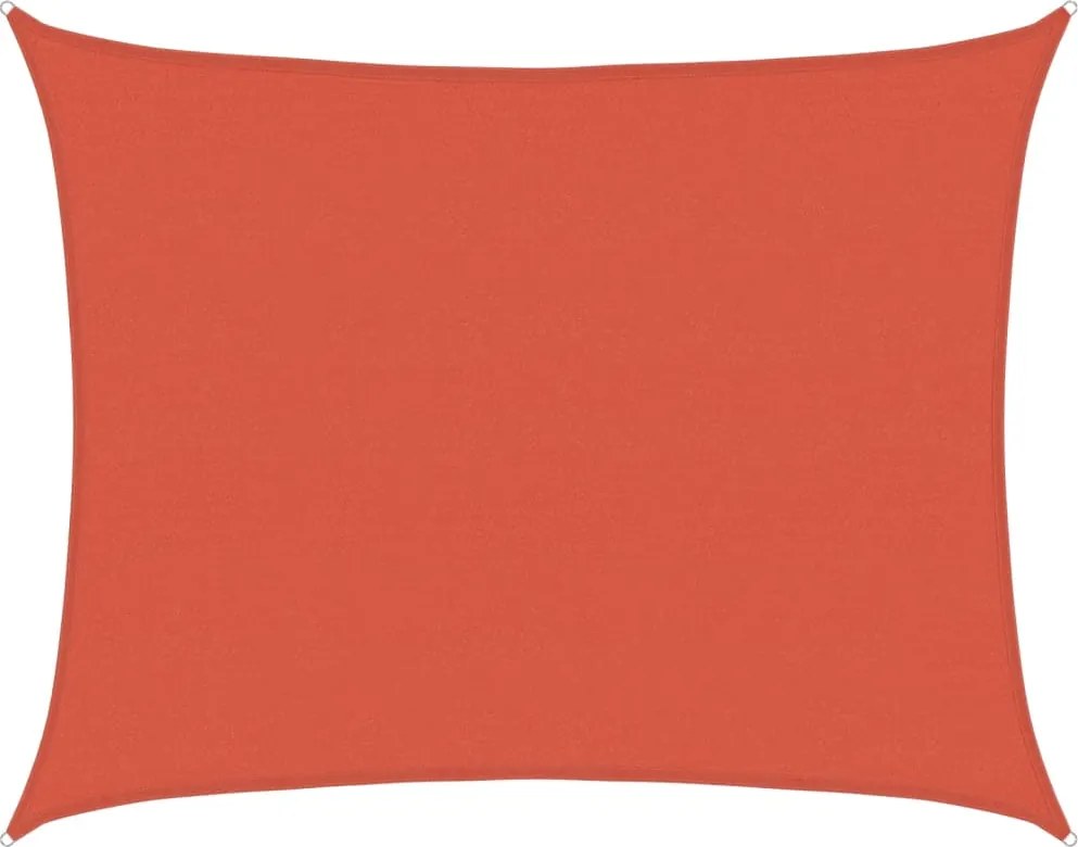 Plachta proti slunci 160 g/m² terakotová 6 x 8 m HDPE 311360