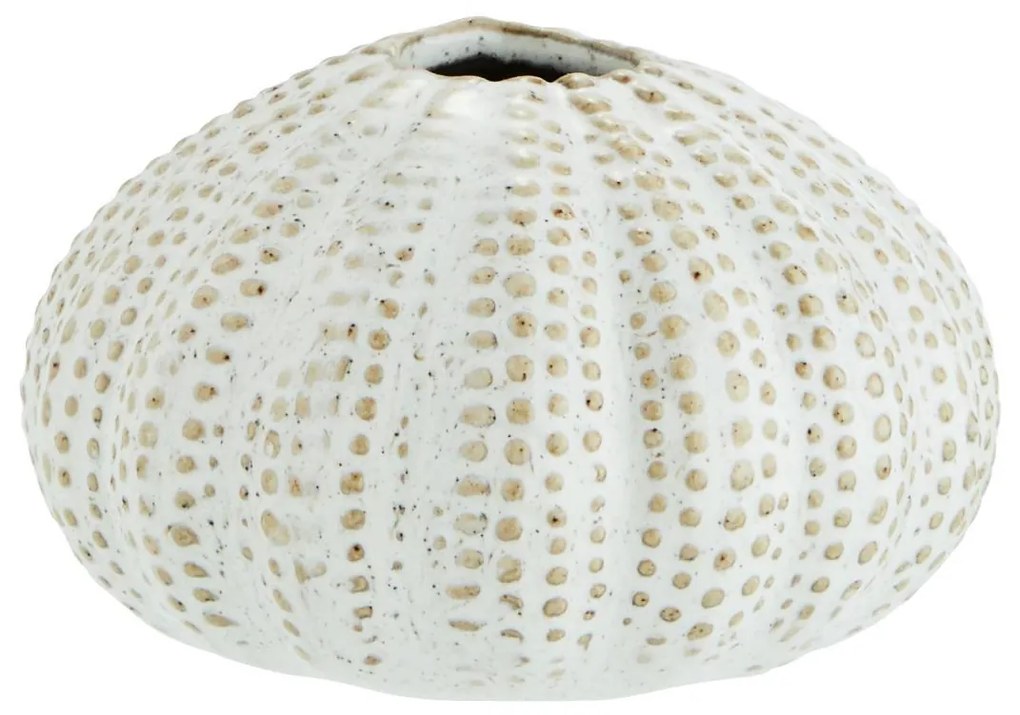 MADAM STOLTZ Keramická vázička Sea Urchins, béžová barva, keramika