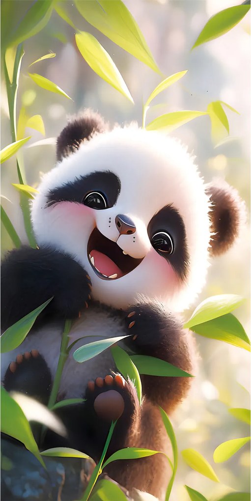 PLÁŽOVÁ OSUŠKA Z MIKROVLÁKNÁ PANDA 100X180 CM VZOROVANÁ