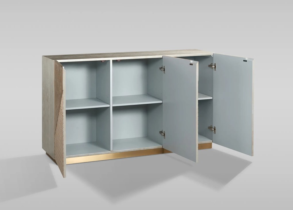 Komoda Stilig ST801 150 cm šampaňská/zlatá