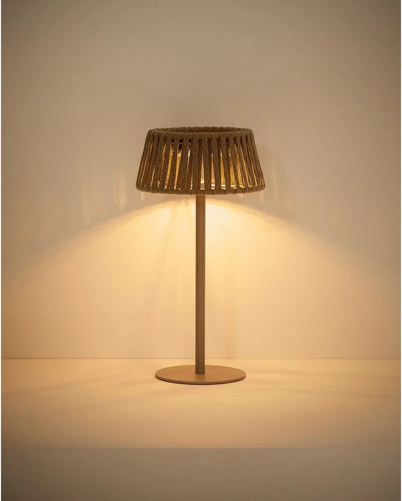 LED stolní /přenosné solární venkovní svítidlo (výška 30 cm) Aldet – Kave Home