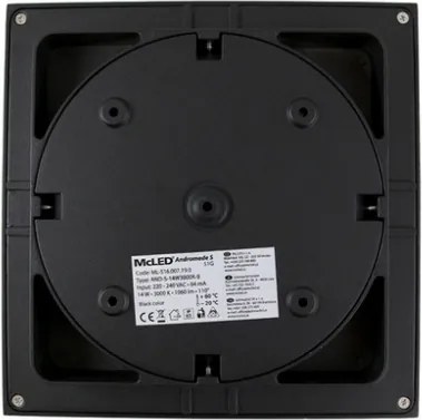 LED svítidlo McLED Andromede S 14W 3000K IP65 černá ML-516.007.19.0