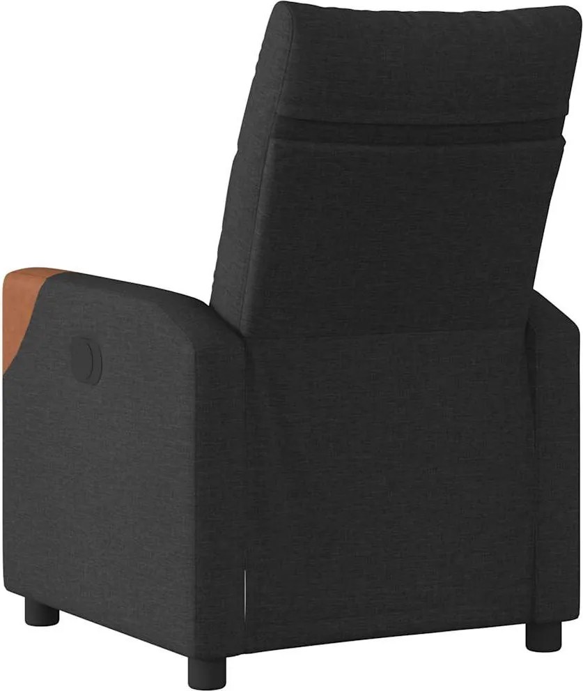 Elektrické polohovací křeslo černé textil 3323992