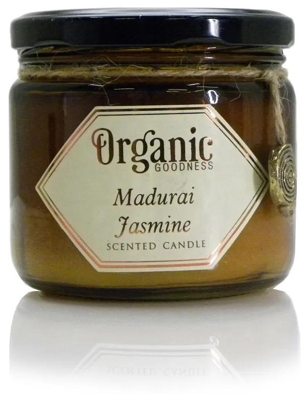 Song of India Vonná svíčka s víčkem Organic Goodness 200 g Madurai Jasmín