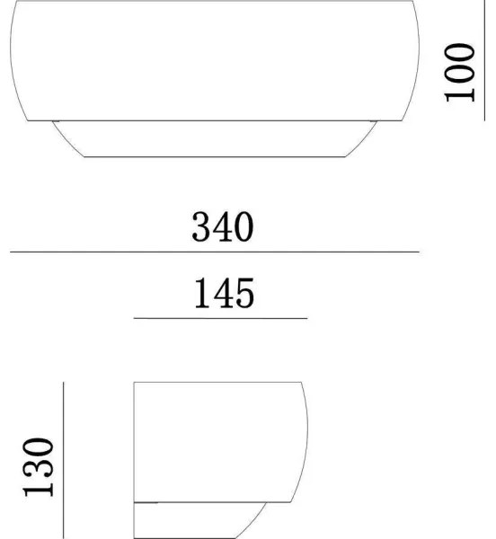 Deko-Light 341206 - Nástěnné svítidlo TWYNNDA 1xE14/40W/230V bílá