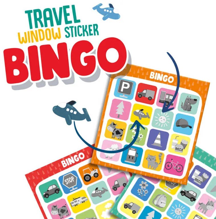 SES CREATIVE Hra Bingo cestovní samolepky do auta *SPOLEČENSKÉ HRY* 02238