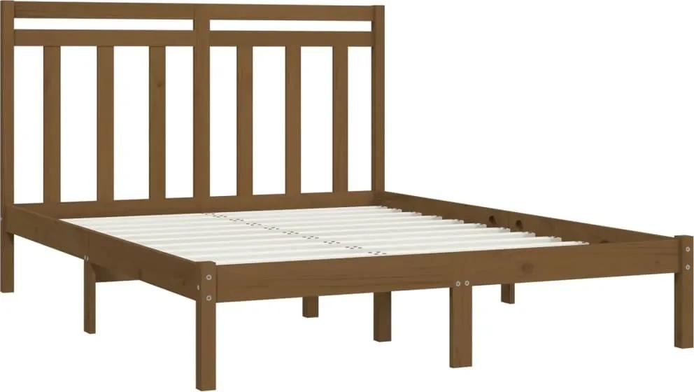 vidaXL Rám postele masivní dřevo 120 x 200 cm [3105248] Barva: medová hnědá
