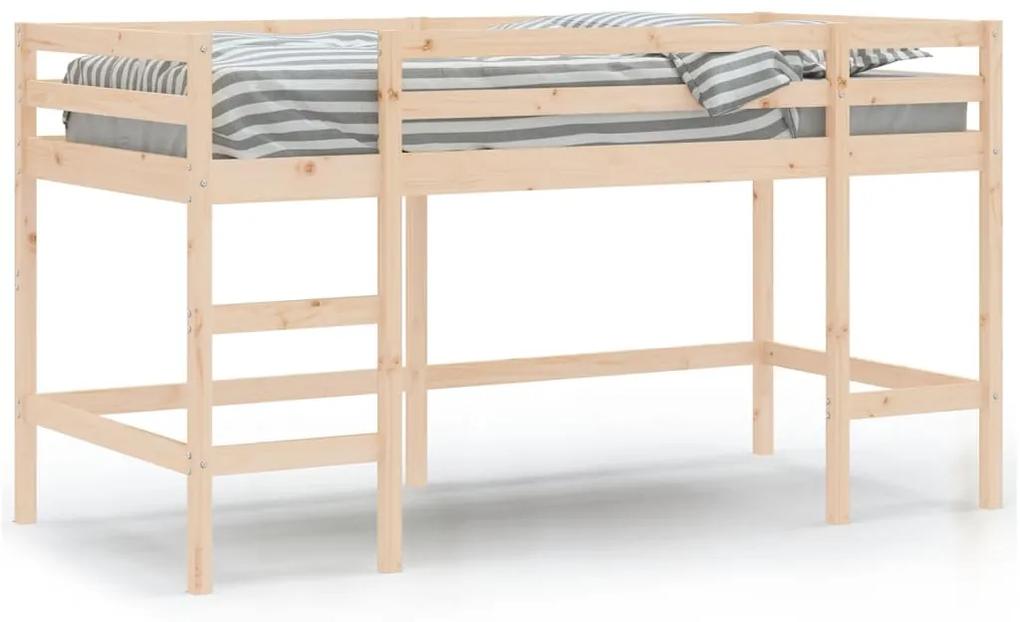 vidaXL Dětská patrová postel se žebříkem 80 x 200 cm borové dřevo