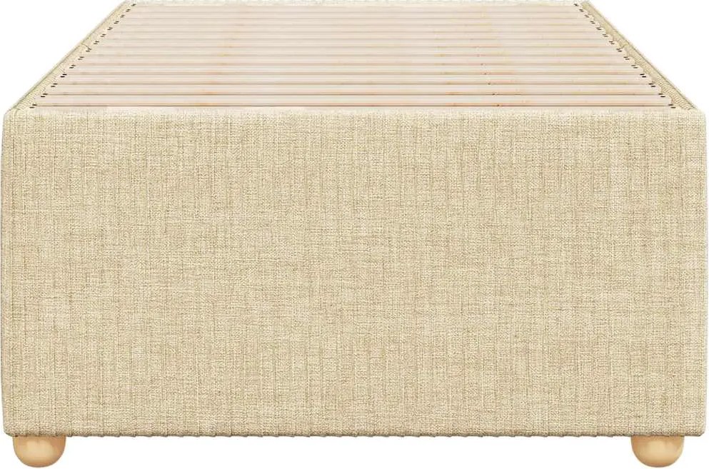 Rám postele bez matrací krémově 80x200 cm textil 3284898