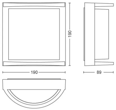LED venkovní nástěnné svítidlo Philips Samondra 17391/93/P0 12W 1200lm 2700K teplá bílá