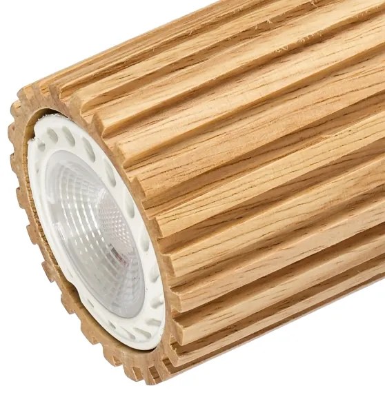 Brilagi - Bodové svítidlo MODERN WOOD 3xGU10/8W/230V dřevo/bílá