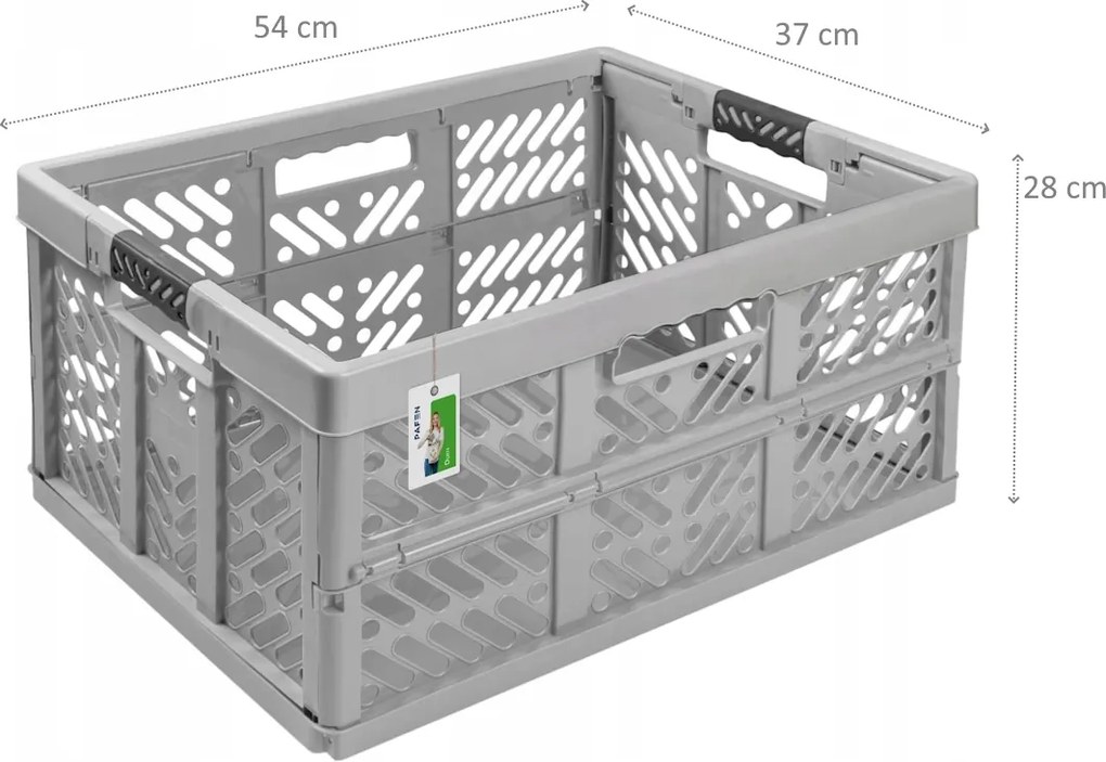 Skládací přepravka BEN KEEEPER , 45L, 28 x 37 x 54 cm