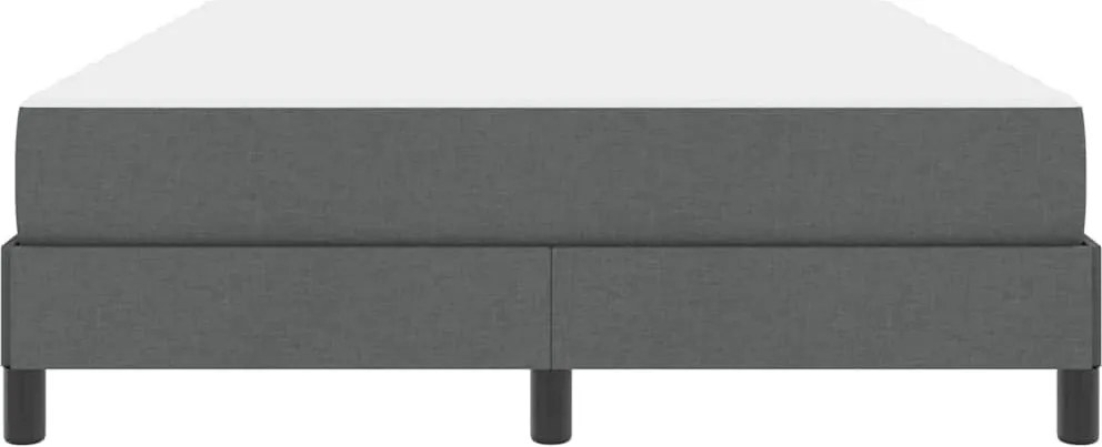 Postel s boxspringem Tmavě šedá 140 x 190 cm textil 3398487
