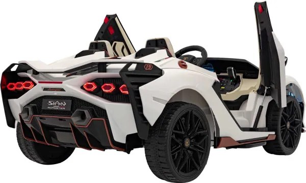 Elektrické autíčko Lamborghini SIAN bílé