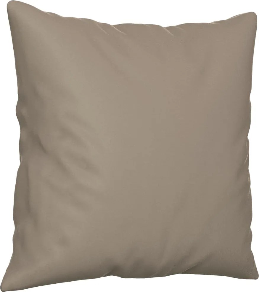 2místná pohovka s polštáři taupe 140 cm tkanina z mikrovlákna 3200971