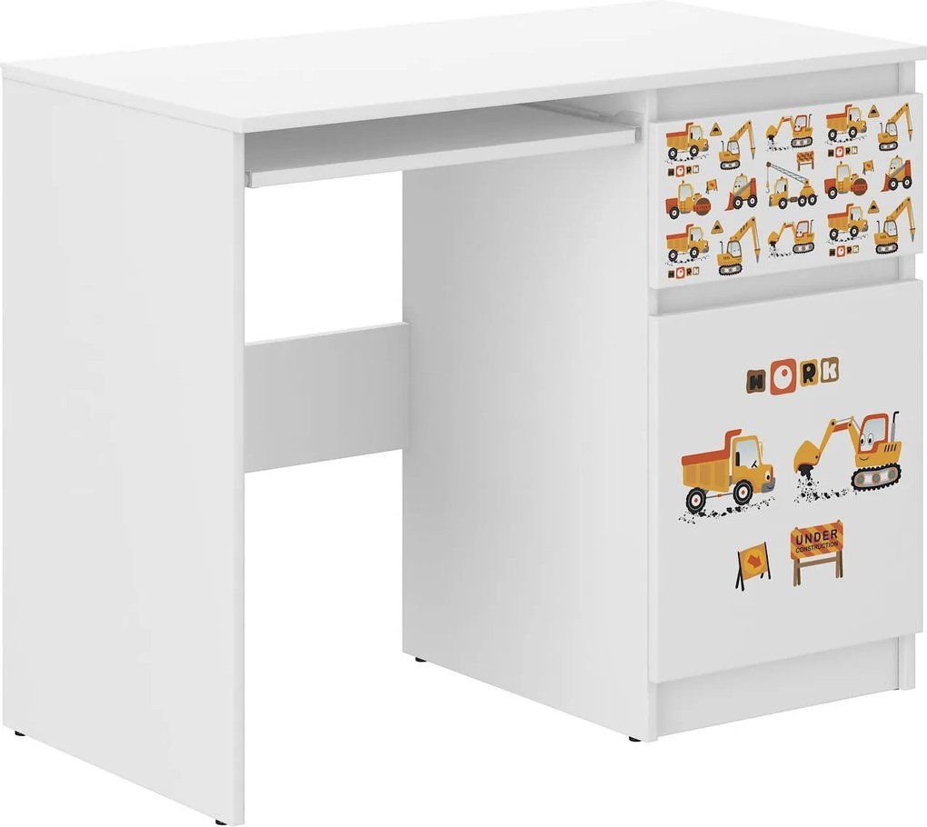 Wooden Toys Dětský psací stůl N-33 STAVEBNÍ NÁMĚSTÍ