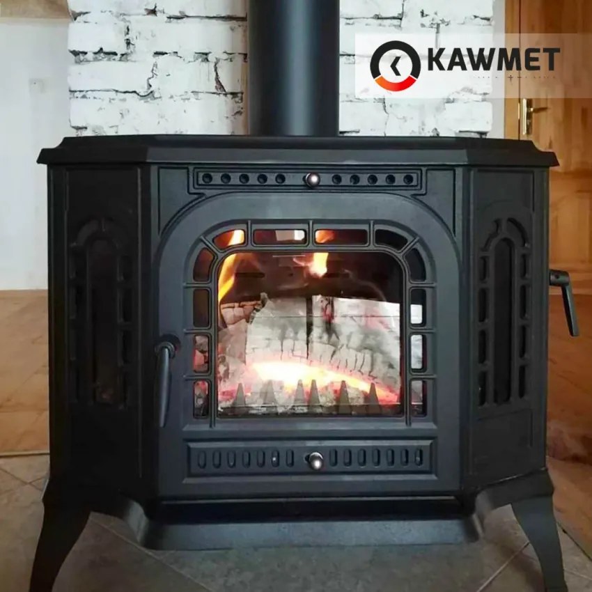 KAWMET Litinová krbová kamna P7 PB - 10,5 kW ECO