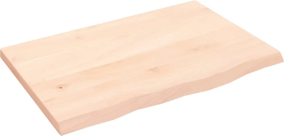 Koupelnová deska 60 x 50 x 2 cm neošetřené masivní dřevo 3156008