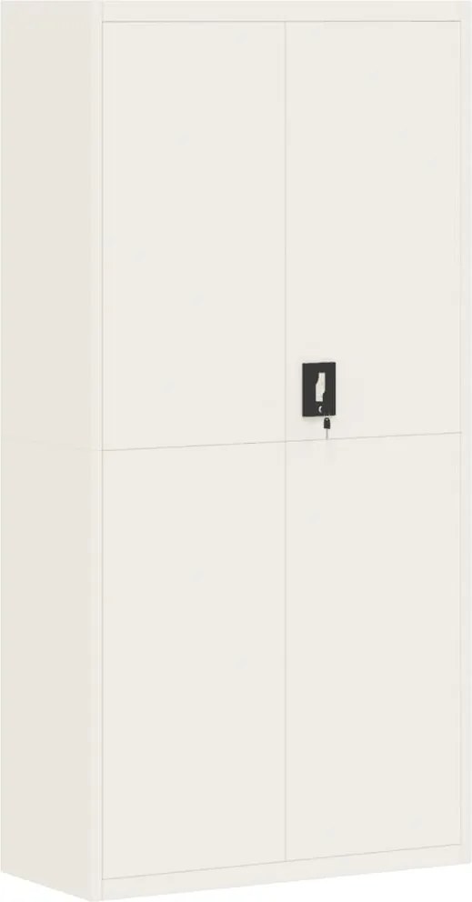 Kartotéka bílá 90 x 40 x 180 cm ocel 339752
