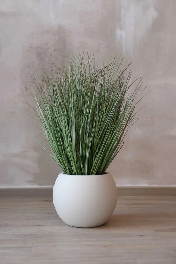 Umělá tráva v květináči TRAVA, plast, výška 70 cm, zelená