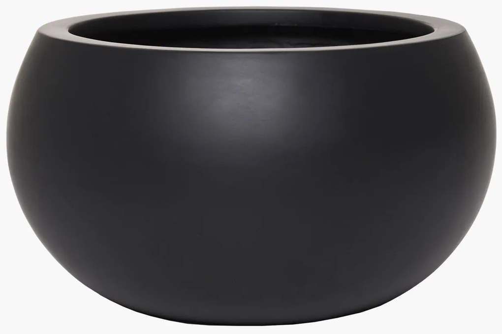 Miska na květiny MORINO, sklolaminát, výška 19 cm, antracit