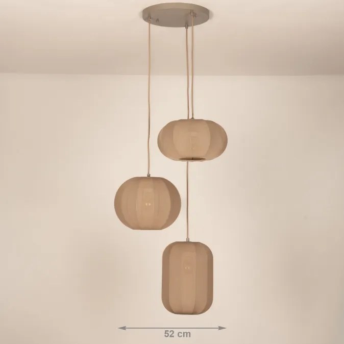 Závěsné svítidlo Yapan Dark Taupe Trio
