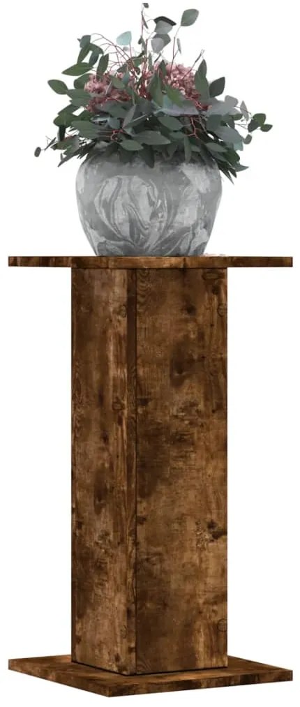 Stojany na rostliny 2 ks kouřový dub 30 x 30 x 60 cm kompozit 3307859