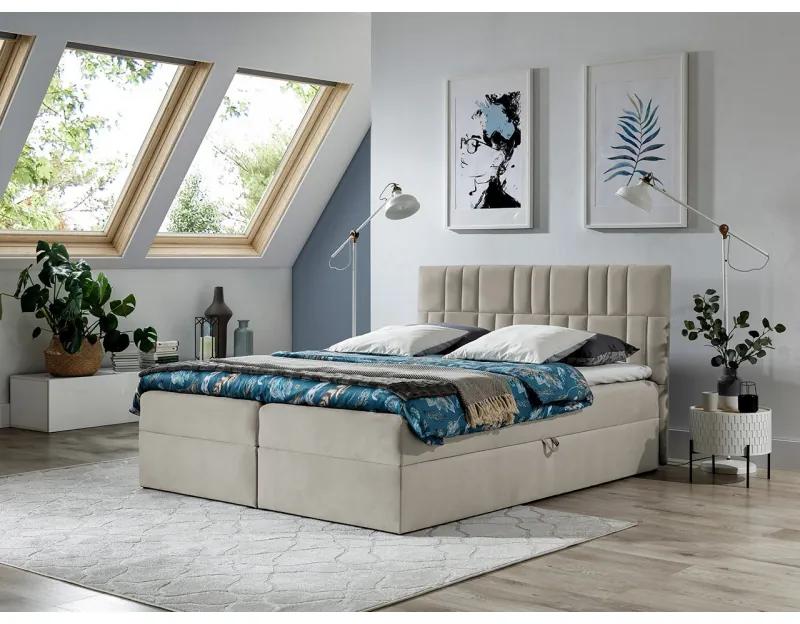 Kontinentální postel Borneo 3, Rozměr postele: 160 x 200 cm, Barva:: Kronos 15
