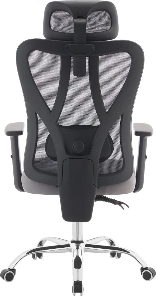 Ergonomická kancelářská židle EVOLVE - šedá síťovina / nosnost 150 kg