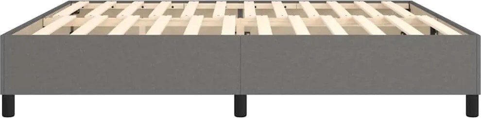 Rám postele s boxspringem tmavě šedý 200 x 200 cm textil 3120887