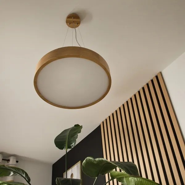 Brilagi - LED Lustr na lanku CARVALHO 3xE27/15W/230V dub pr. 47,5 cm