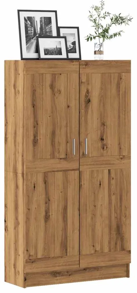Knihovna dub artisan 82,5 x 30,5 x 150 cm kompozitní dřevo 3345216