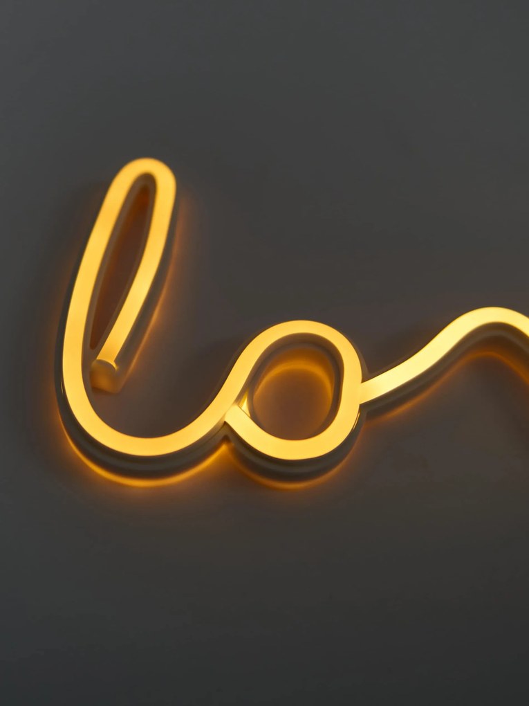 Sinsay - LED neonová lampa ve tvaru nápisu "Love" - bílá