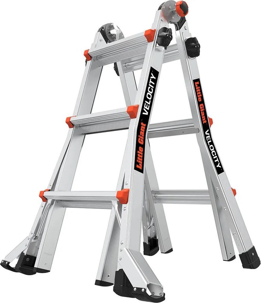 Little Giant - Velocity univerzální kloubový žebřík dosah: štafle 396 / žebřík 701 cm, Model: 26