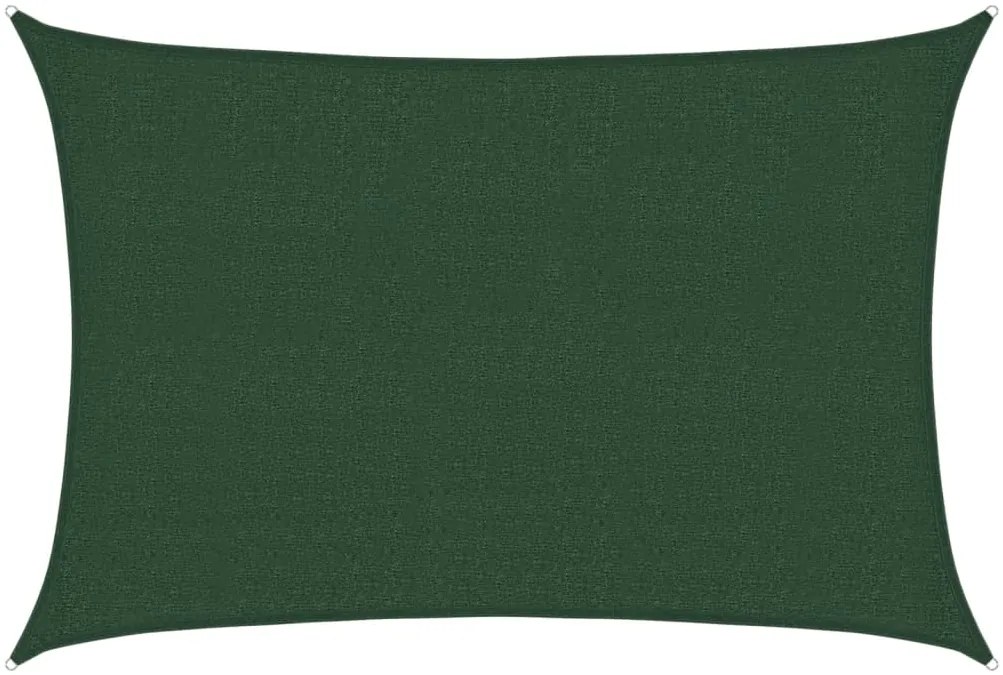 Plachta proti slunci 160 g/m² tmavě zelená 2,5 x 3,5 m HDPE 311453