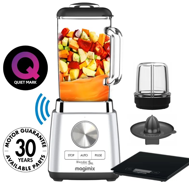 Magimix | ELM 11644 Mixér Power Blender 5XL | matný chróm