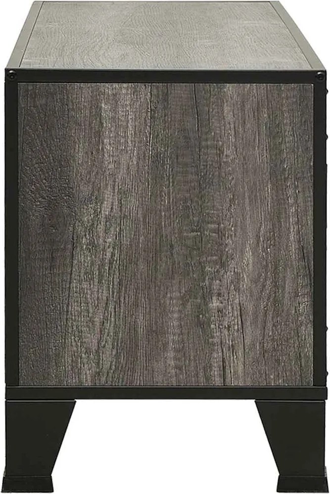 TV skříňka šedá 105 x 36 x 47 cm kov a MDF 335910