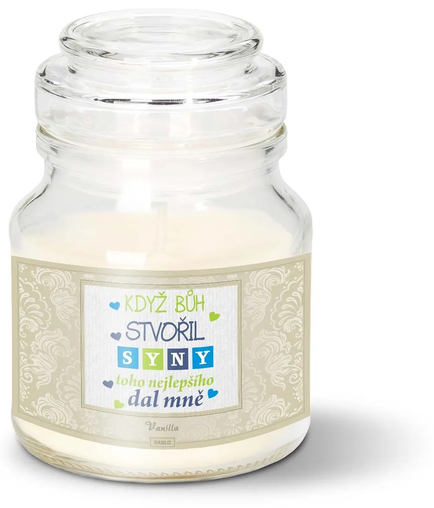 Svíčka SABLIO - Když Bůh stvořil syny 120 g