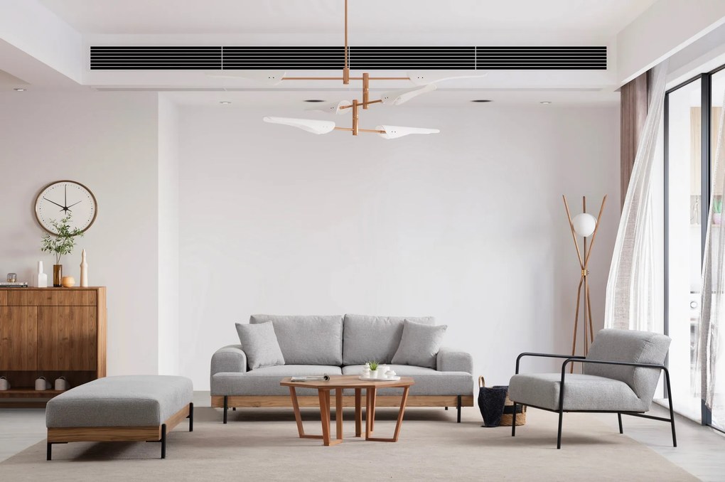 Hanah Home Třímístná pohovka ETI dub šedá 220 cm